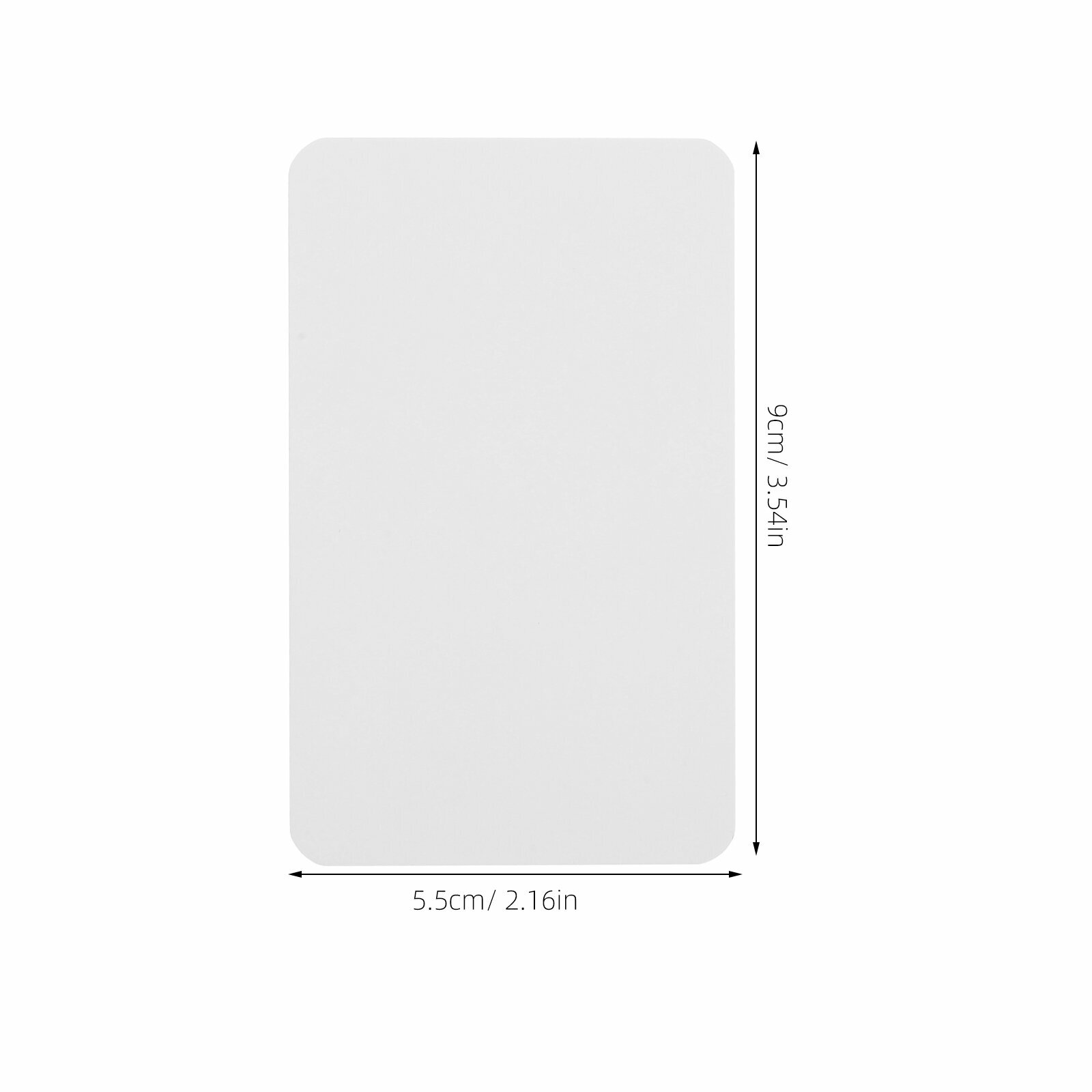100 Штук Белые Карточки Для Письма Размер 9.00X5.50X0.10Cm Подходят Для Учебы И Творчества
