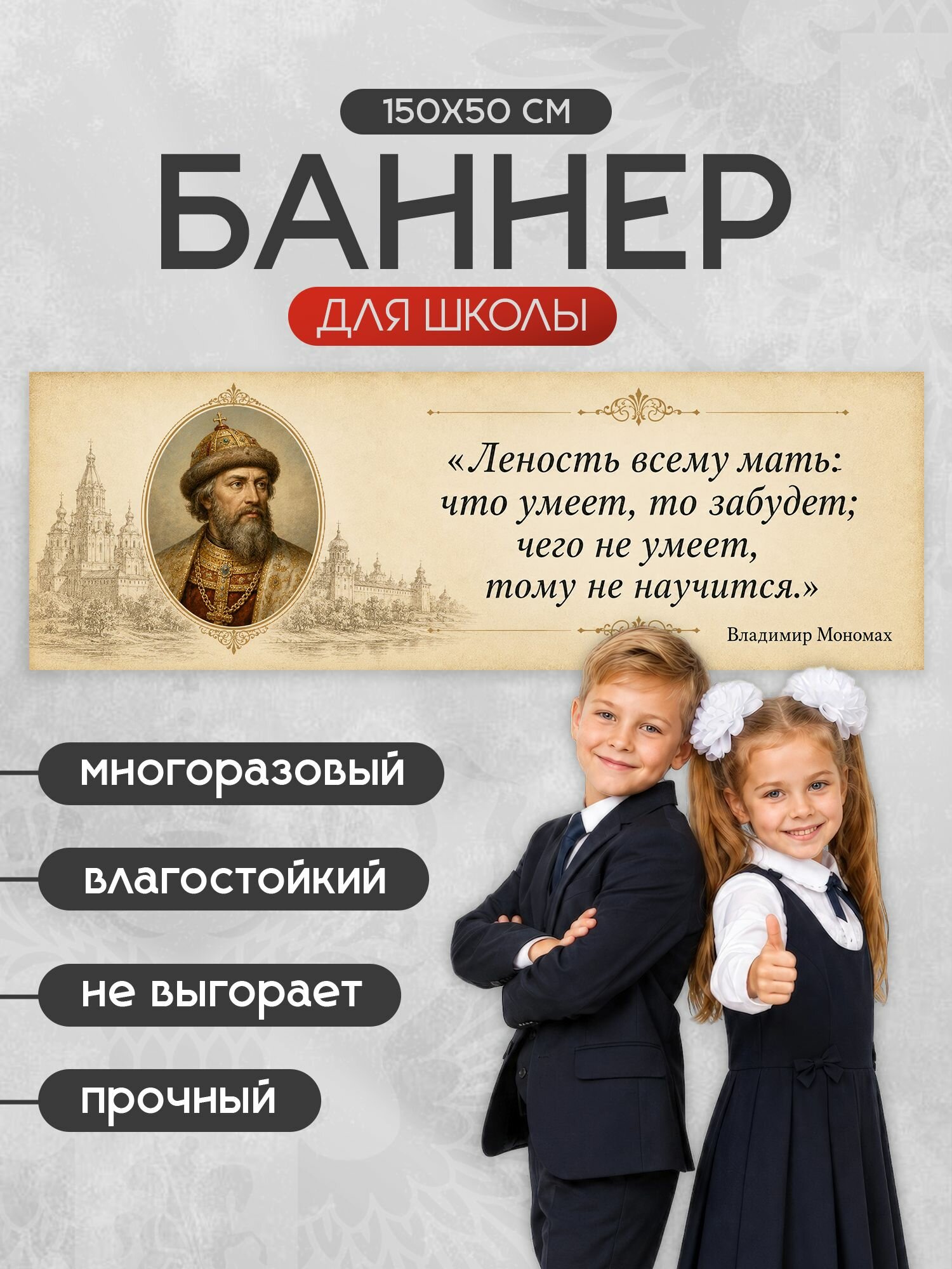 Плакат для школы баннер правители России