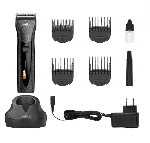 Машинка для стрижки Wahl ChromStyle 1871-0473, черная, 46/0,7-3 мм + насадки 3, 6, 9 и 12мм
