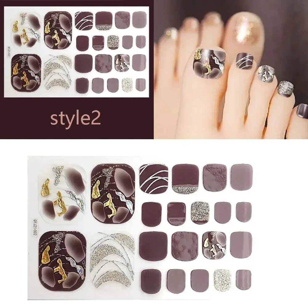 Лекгавд наклейки для ногтей 22 шт Style 2