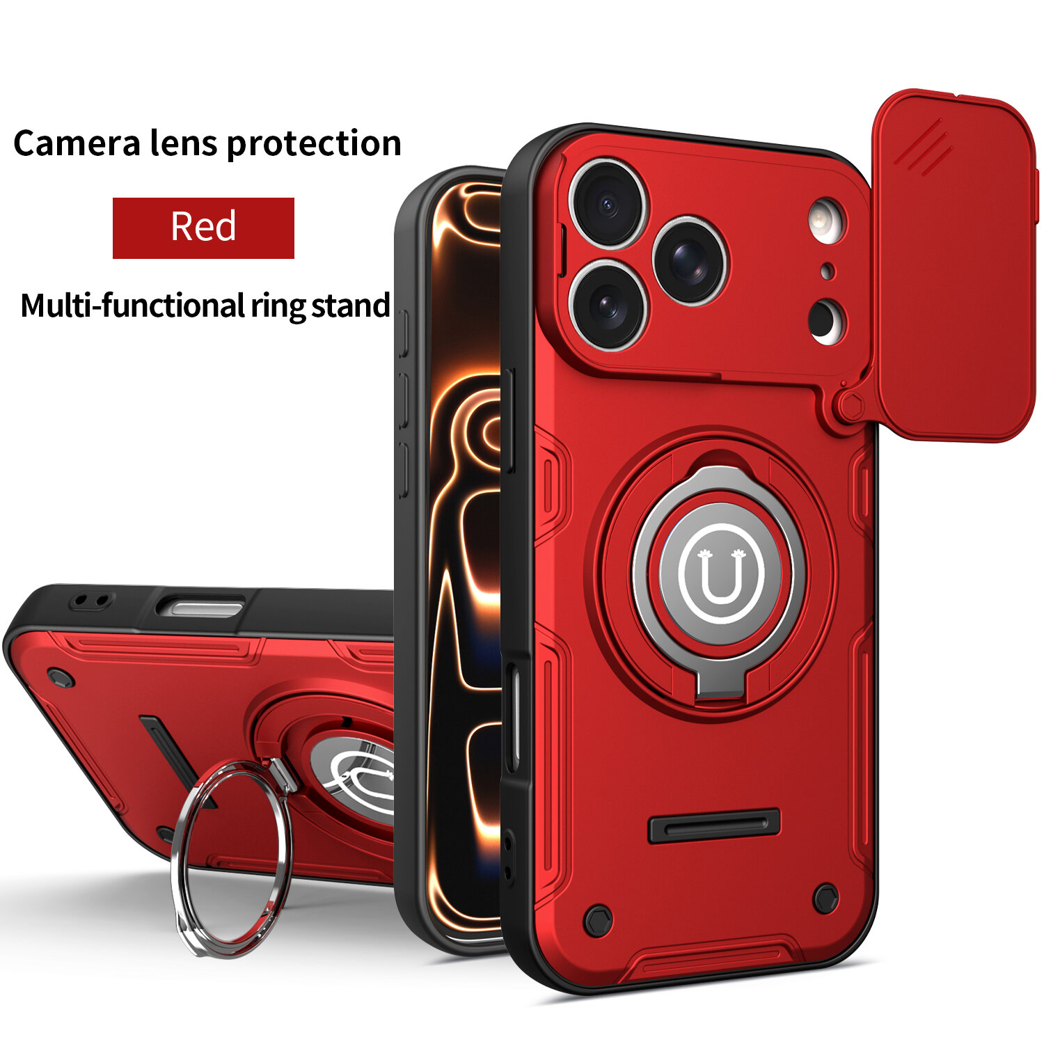 Чехол для Apple iPhone 17 Pro Max / Айфон 17 Про Макс, soft touch, чехол-кардиомонитор, поликарбонат (PC), защита камеры, ударопрочный, встроенная подставка, усиленные углы, soft touch, Apple,