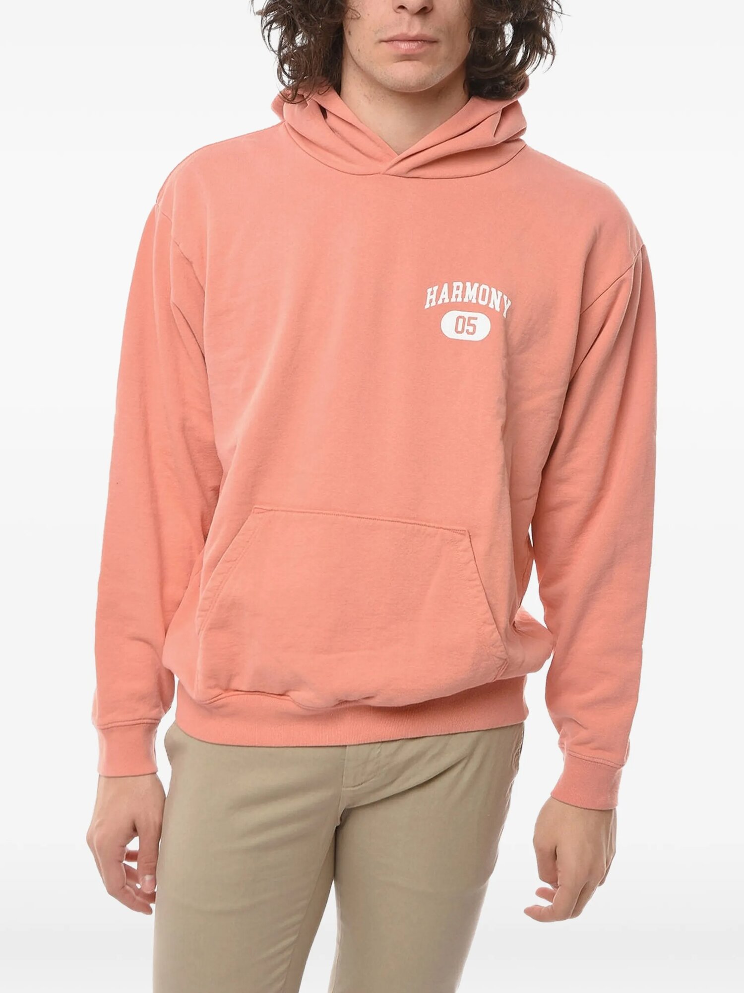 Худи Logo-print brushed-cotton hoodie