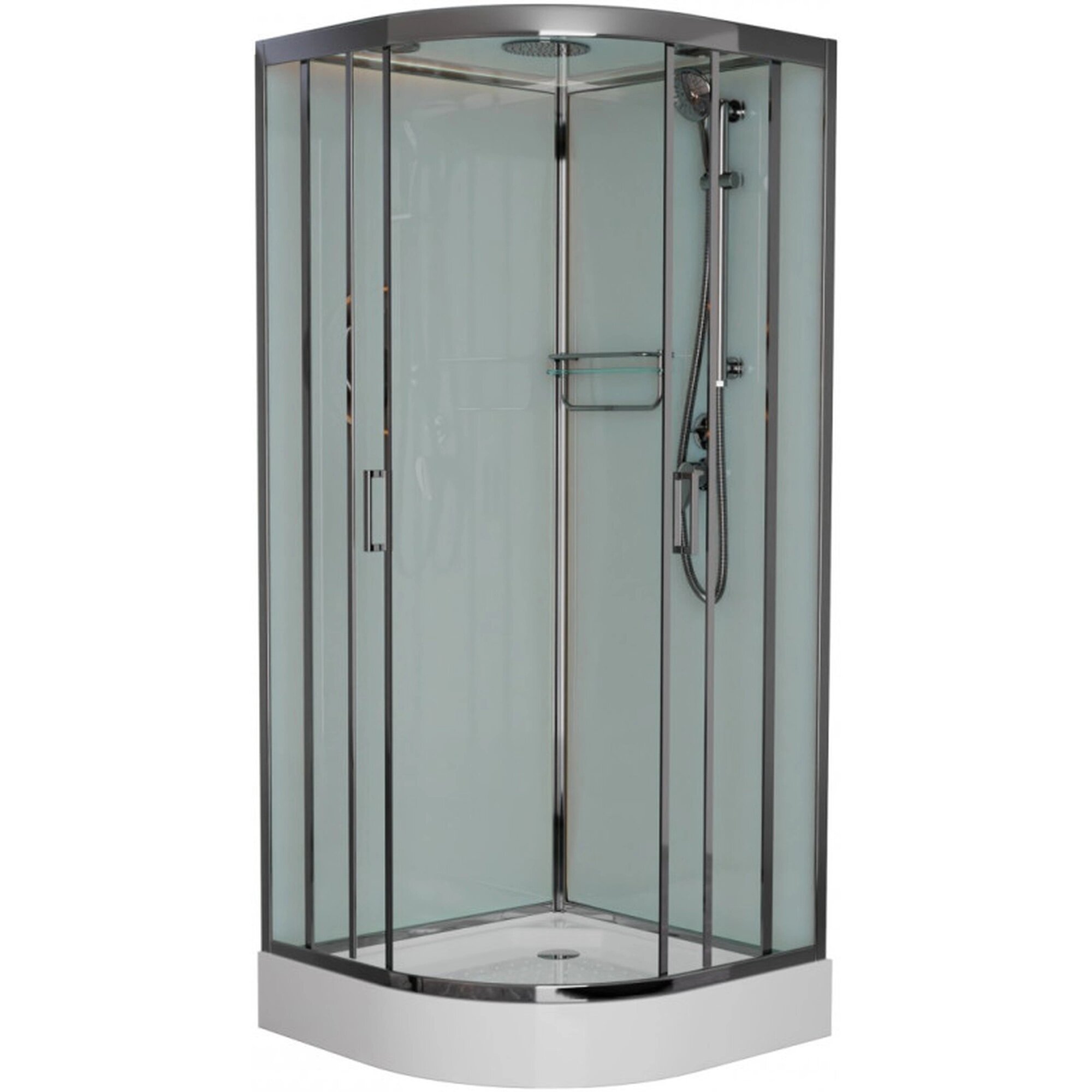 Душевая кабина 100x100x220 см Frank F400 М Brilliant 20080 текстурное стекло