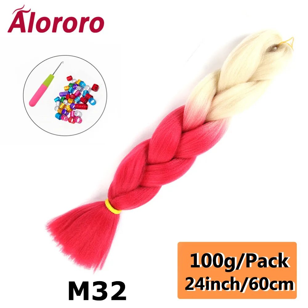 Синтетические косы Alororo 24 дюйма ombre 24inches-M32