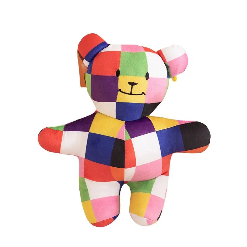 30cm Игрушка высокого качества - плюшевый слон Элмер для детей, Цветной слон Элмер