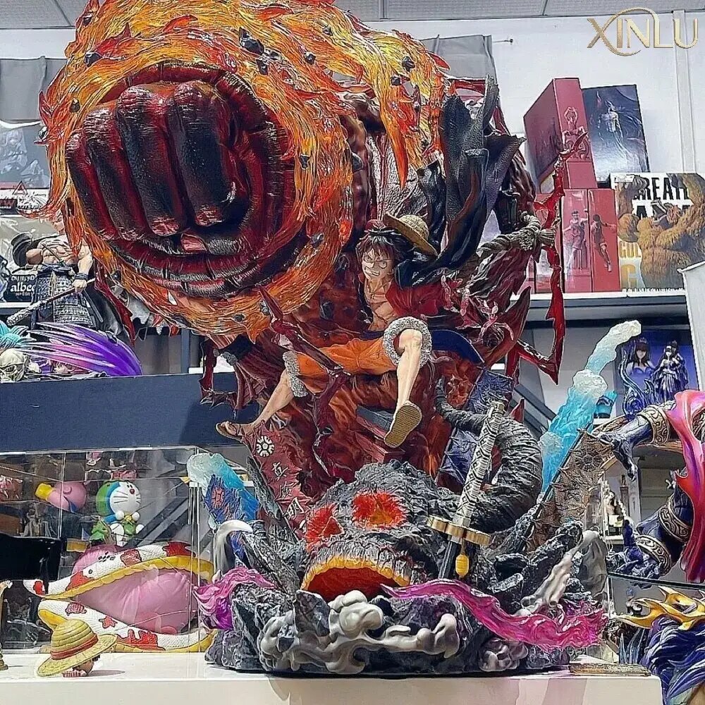 Фигурка "Луффи" из One Piece, полирезин, 22 см, светло-коричневая