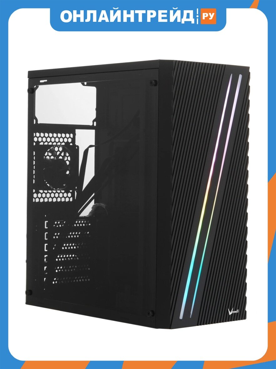 Корпус Formula (AEROCOOL) MidiTower Streak-A-BK-v1 черный