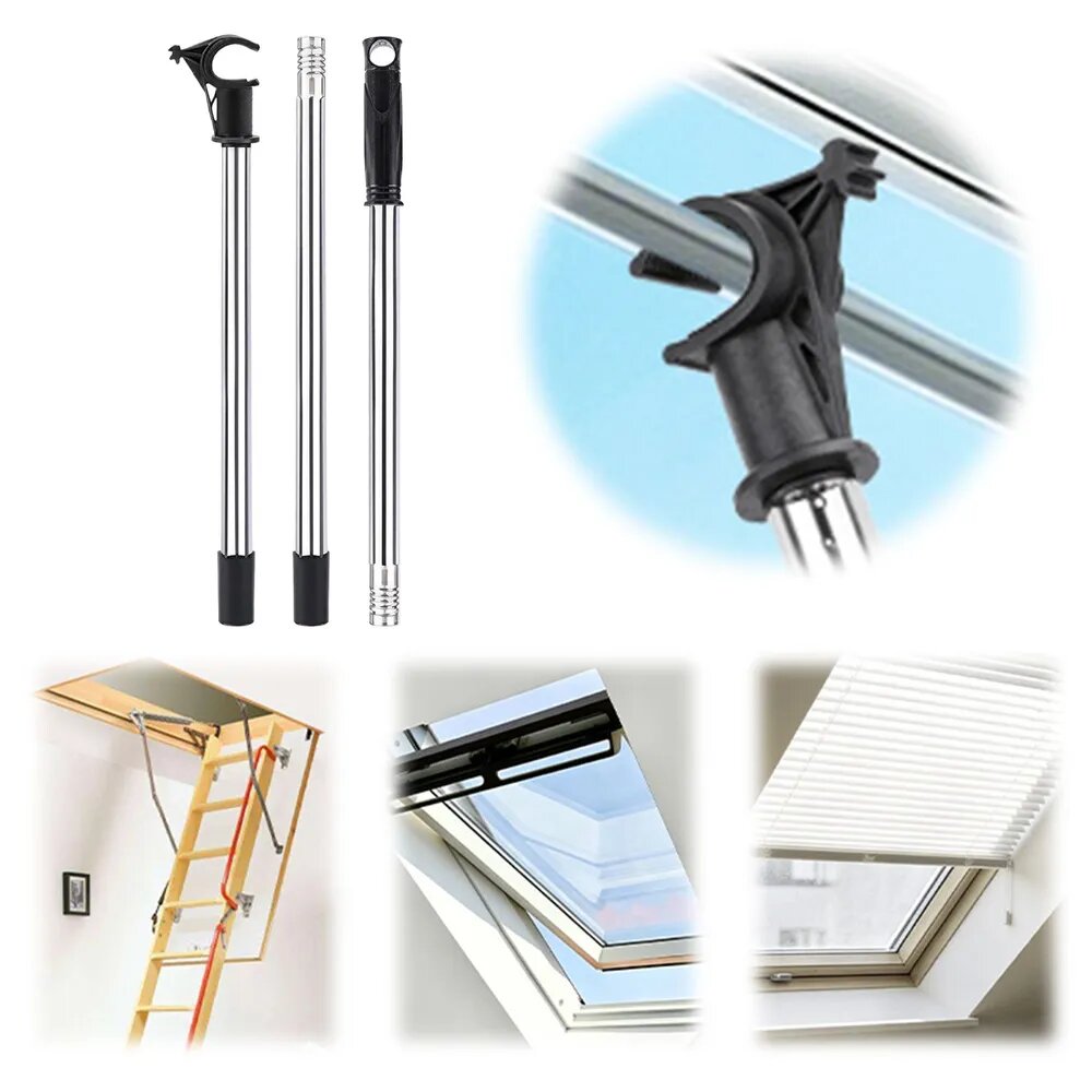 Регулируемый стержень для мансардных окон Velux GGL/GGU, треугольный крючок, резьба 3/4