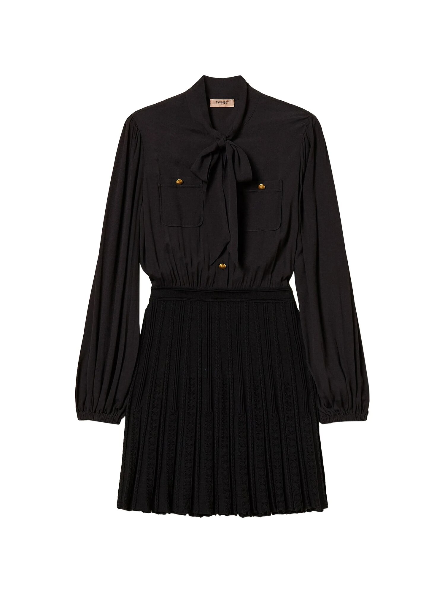 Платье Short dress with knitted skirt