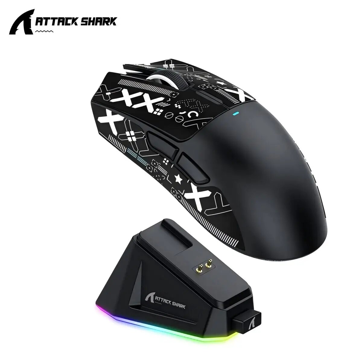 ATTACK SHARK X11 Беспроводная Игровая Мышь Черный, black