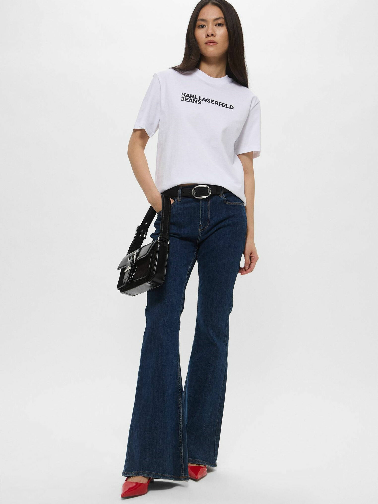 Футболка KARL LAGERFELD JEANS, 1 шт., размер M, белый — фото 1