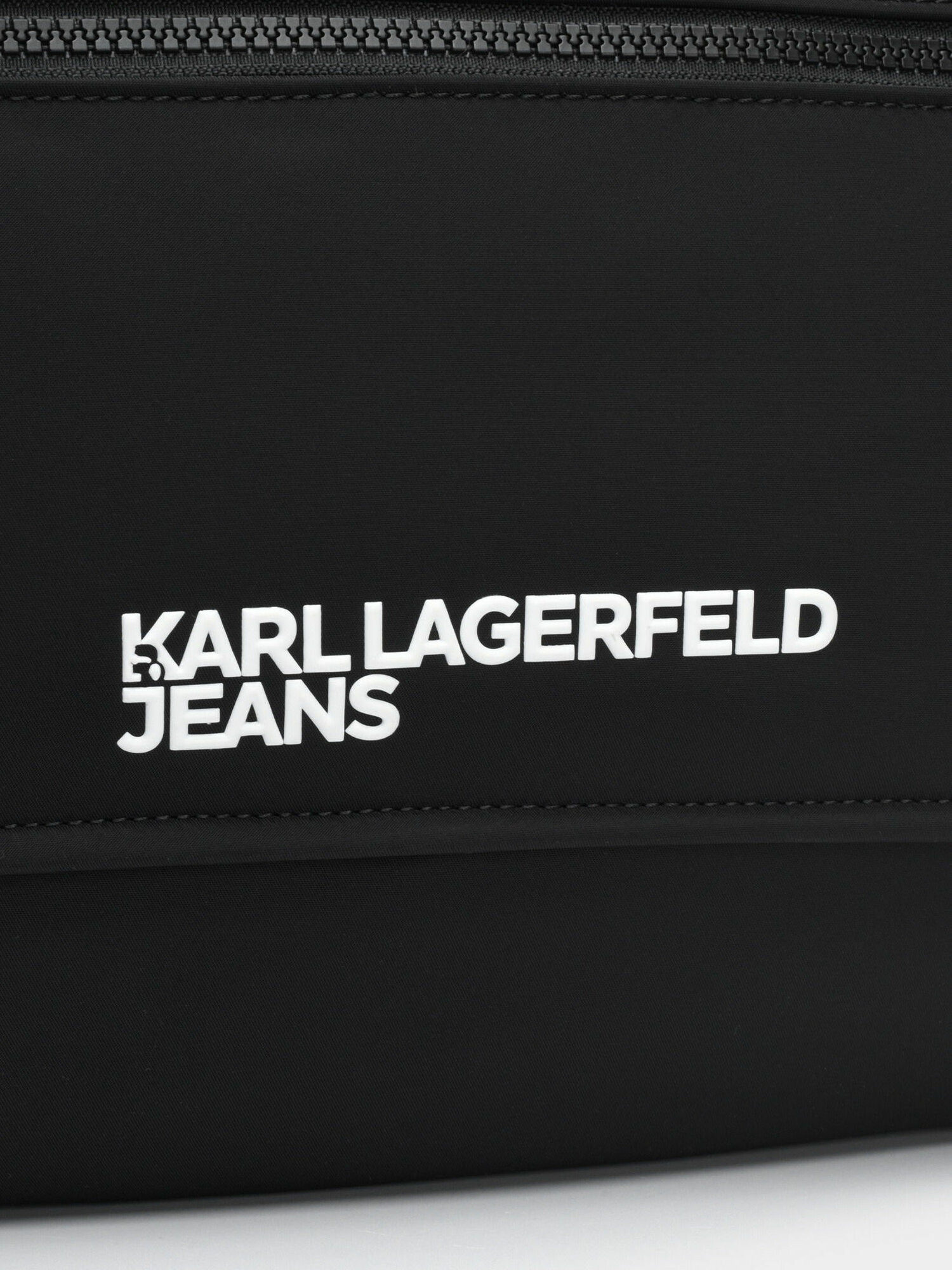 Сумка мессенджер KARL LAGERFELD JEANS KLJ ESSENTIAL NYLON MESSENGER, фактура гладкая, черный — фото 1