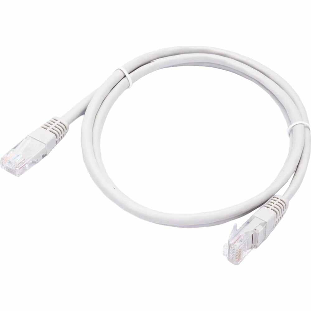 Патч-корд UTP кат.5 1.0м сер. Rexant 18-1002