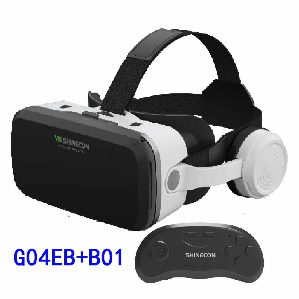 VR Очки Виртуальной Реальности С Premium Джойстиком, Для Видеоигр & Кино