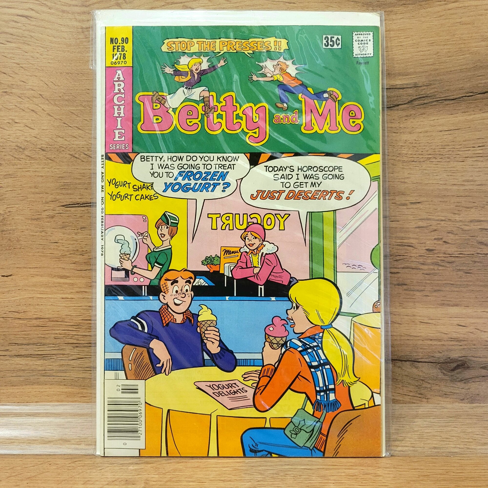 Раритетный Комикс Archie Betty And Me #90. 1976 Год. Комикс (сингл) на английском языке