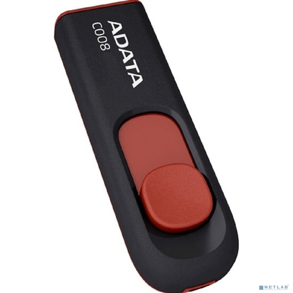 A-DATA Flash Drive 64Gb С008 AC008-64G-RKD {USB2.0, Black-Red}