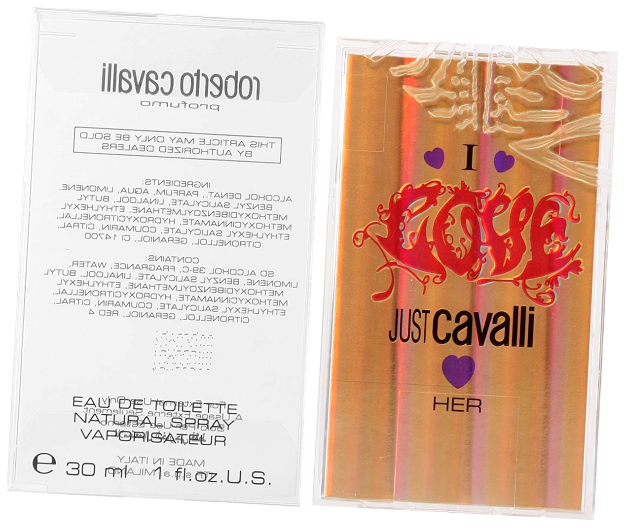 Женский аромат Roberto Cavalli Just Cavalli I Love Her 30 мл - Джаст Кавалли