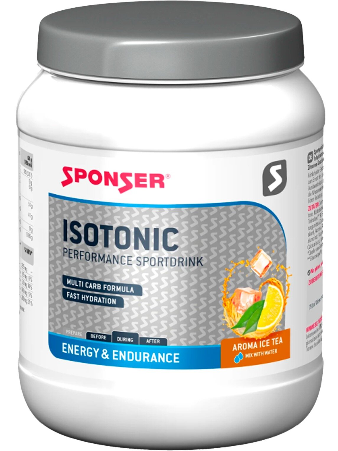 Изотоник SPONSER ISOTONIC 1000 г, Холодный чай