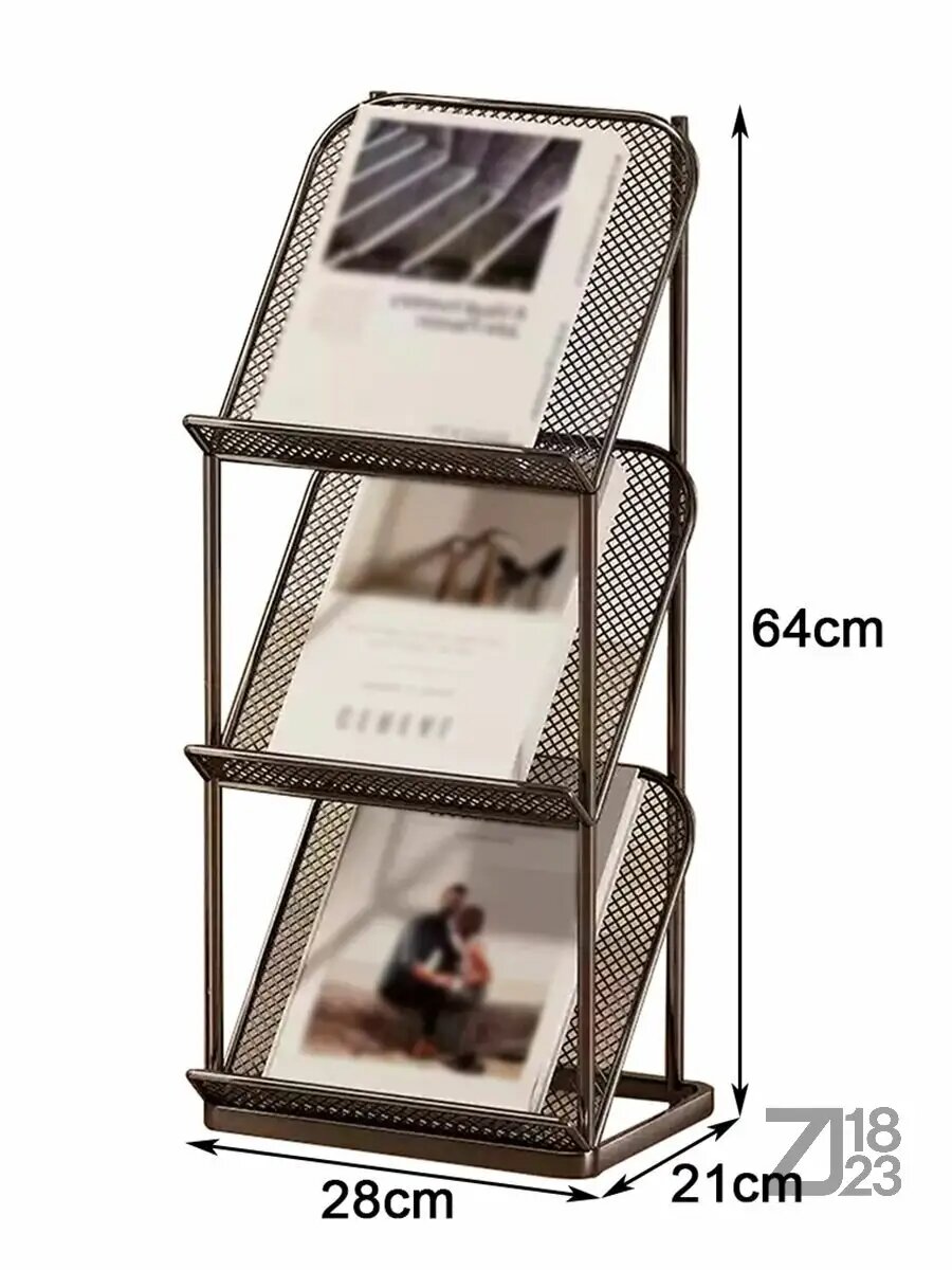 Газетница, 21 см x 28 см x 64 см, практичное решение, для хранения — фото 1