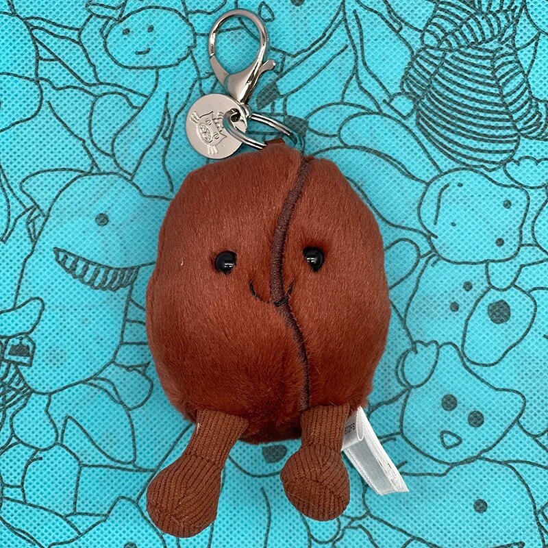 JELLYCAT Брелок-игрушка Кофе Бин, коричневый