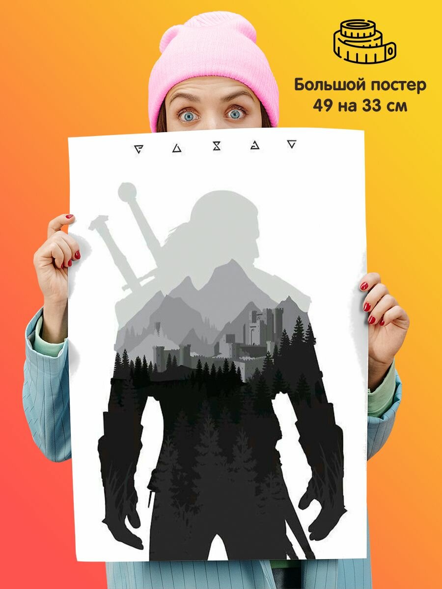 Постер плакат Ведьмак The Witcher