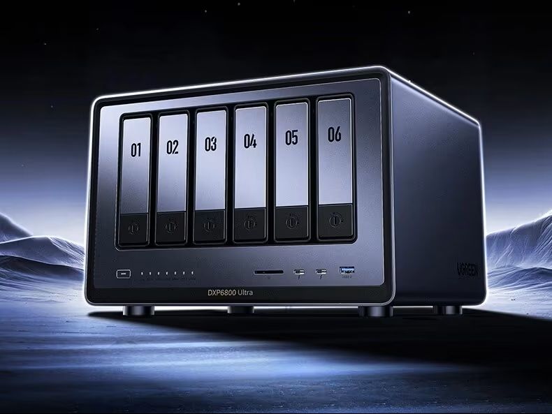 Ugreen NASync DXP6800 Ultra 8G Сетевое, Облачное Хранилище, Медиасервис