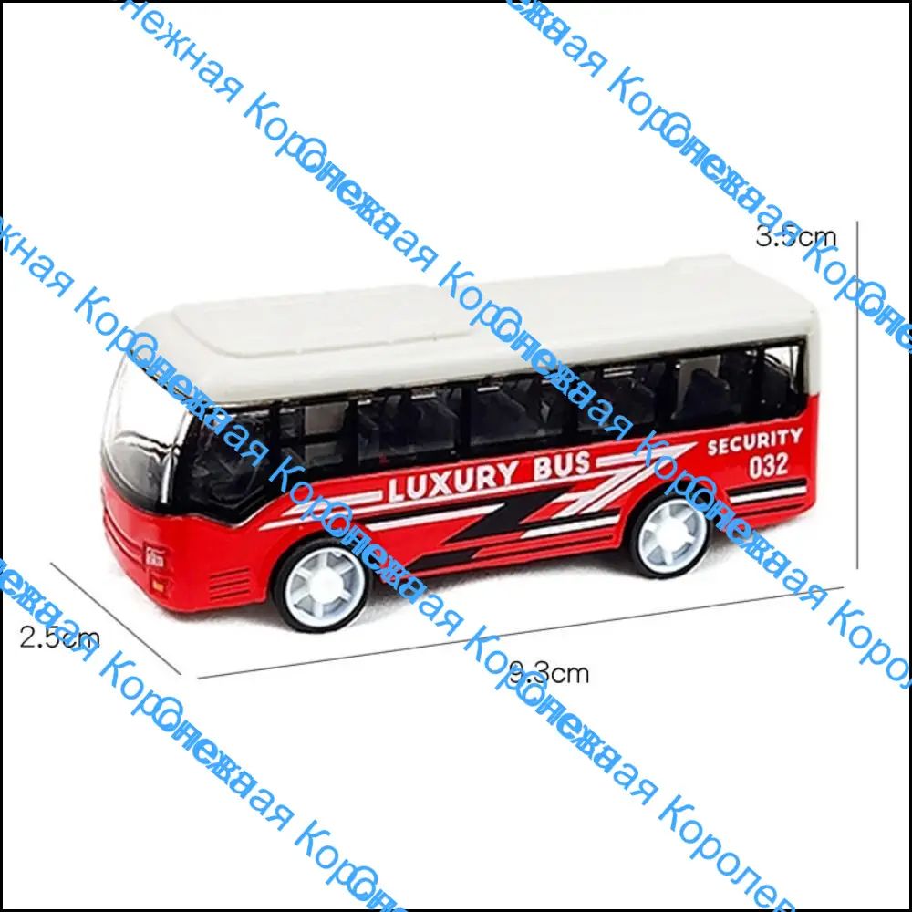 Модель автобуса сплава красная, масштаб 1:76, пластиковая игрушка для детей, коллекционная модель транспорта