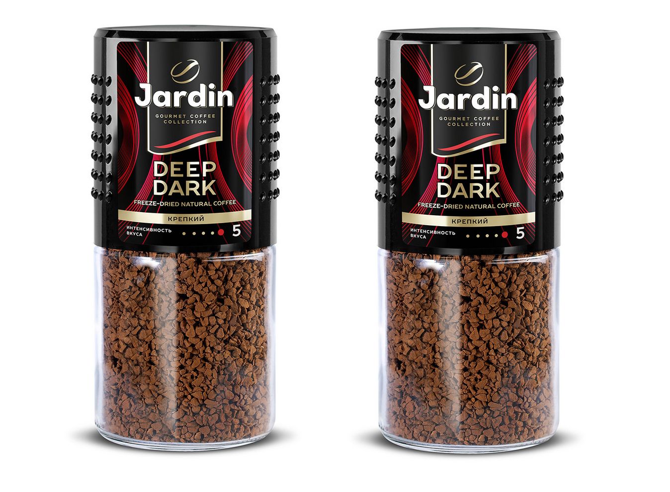 Jardin кофе растворимый сублимированный Deep Dark, ст/б, 180 гр - 2 штуки