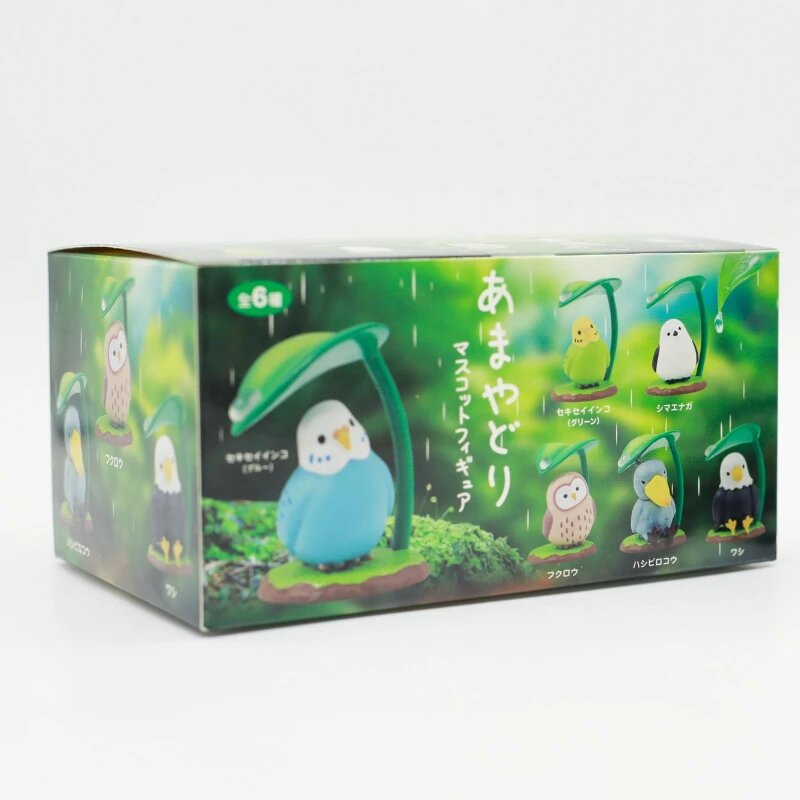 Фигурки re-ment "Rainy Day Animals and Birds" 6Pcs