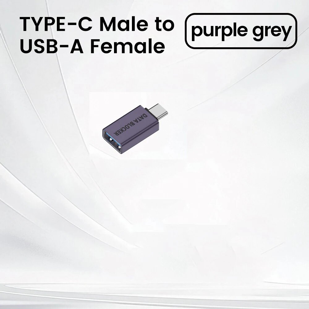 USB-адаптер для защиты данных, защита от взлома, удобные блокаторы для синхронизации C-A Purple