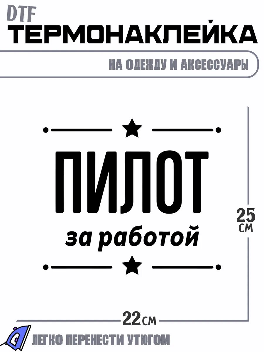 Термонаклейка Пилот