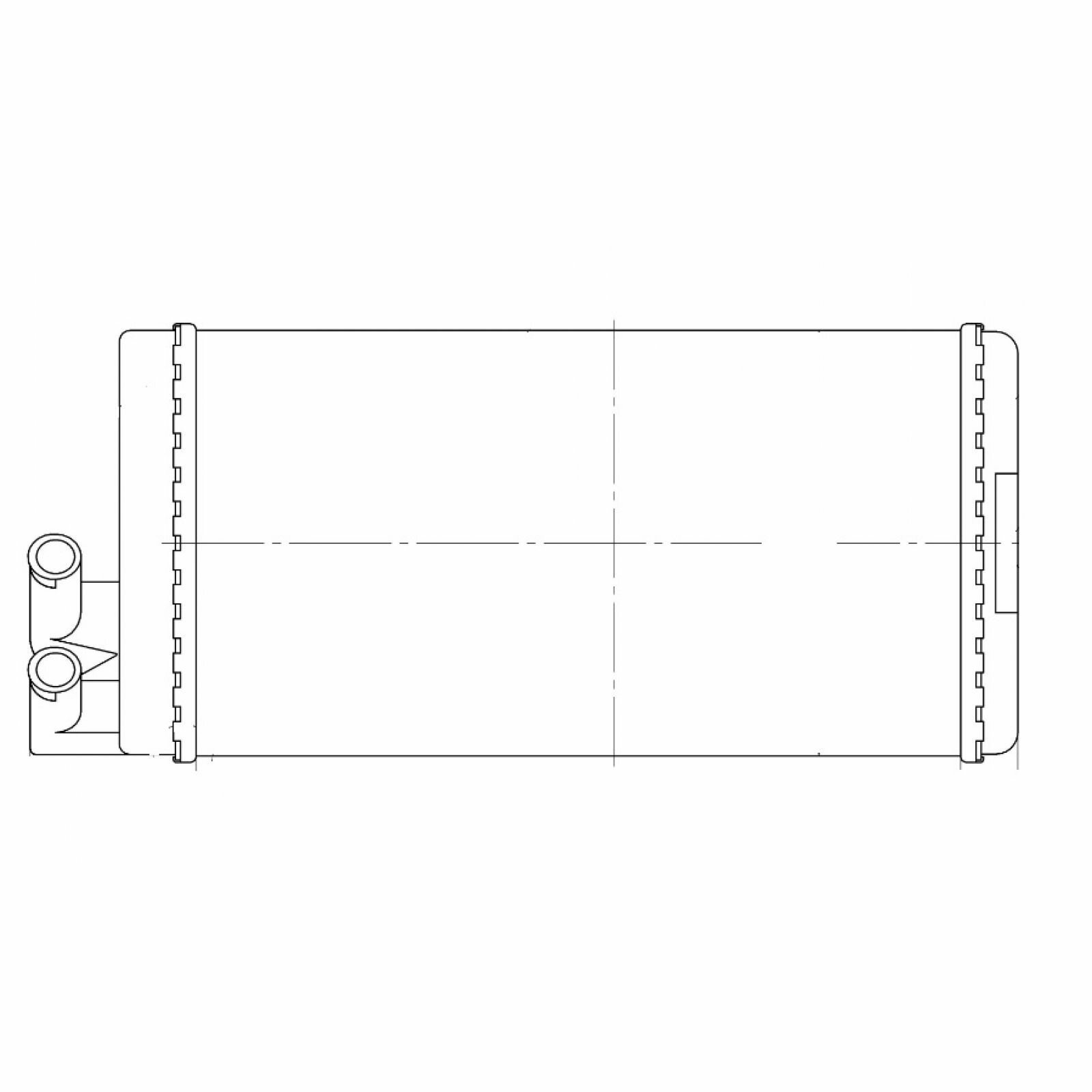 Радиатор отопителя, для Ауди 100 C3, C4, A2, A6 C4, КИА Соул 1 oem 431819031, 431819031A арт LRH1802