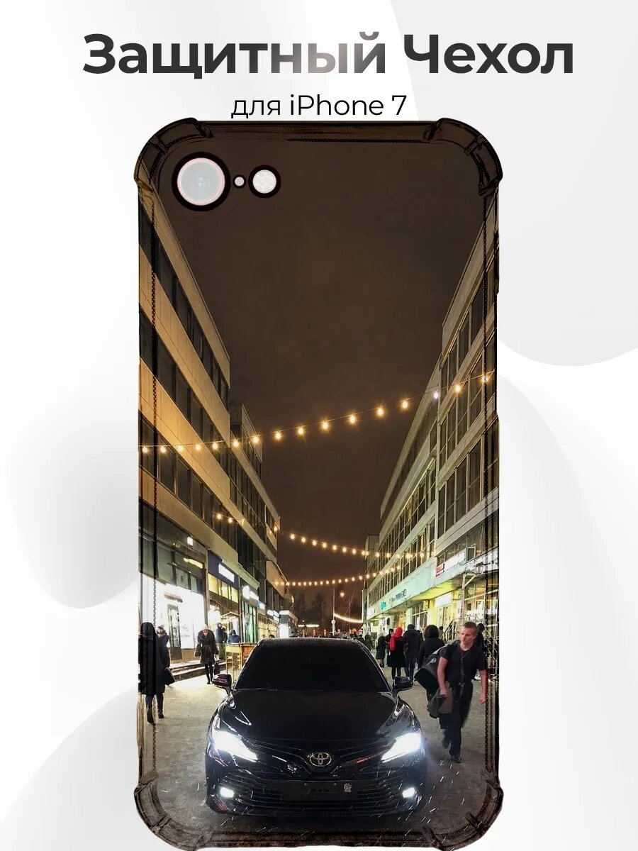 IPhone 7/8/SE 2 Чёрная Camry 70 ночью