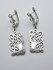 Серьги БРЮС, серебро, 925 проба, фианит, , серебристый