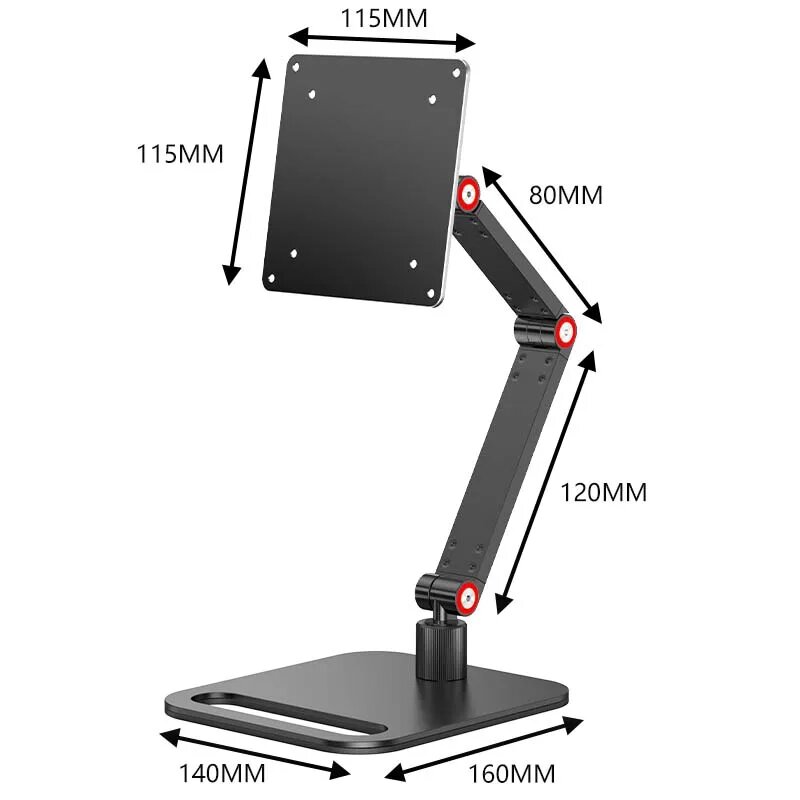 Подставка для монитора металлическая регулируемая VESA 75x75 100x100