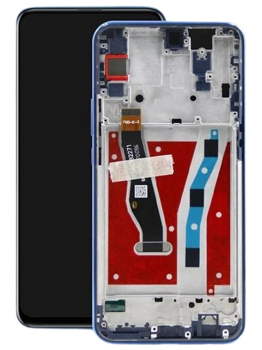 Дисплей для Huawei P Smart Z/Y9 Prime 2019 в рамке Синий - OR + набор инструментов и клей