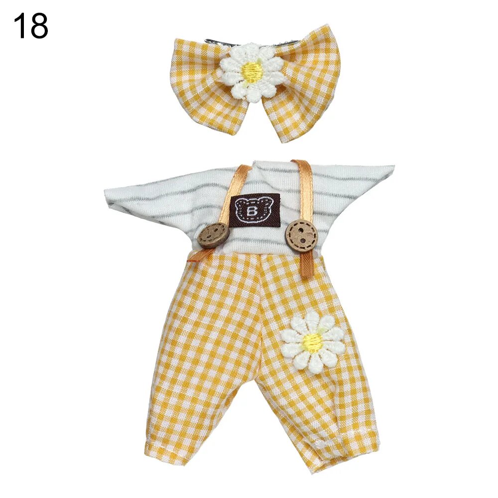 Платье для куклы 1/8 Bjd Желтый, 18