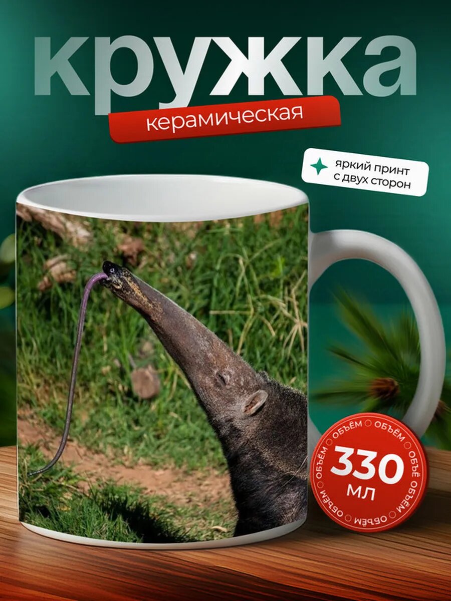 Кружка Муравьед животное 3,