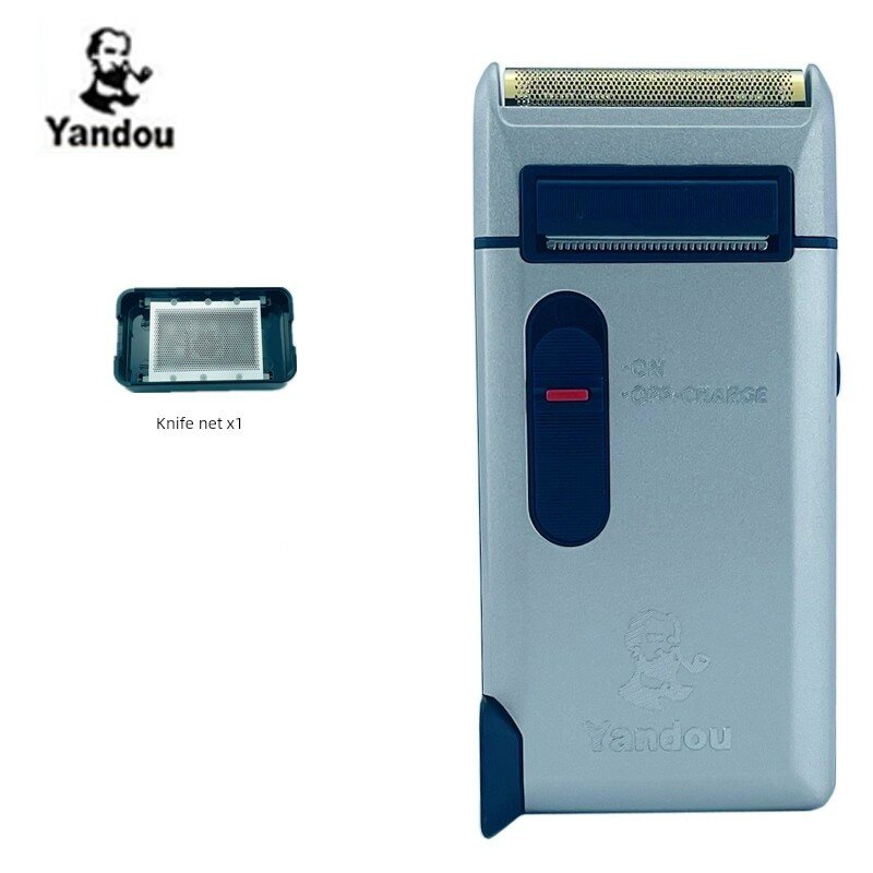Пайп Серебристый USB-заряжаемый электрический триммер с 1 заменяемой сеткой