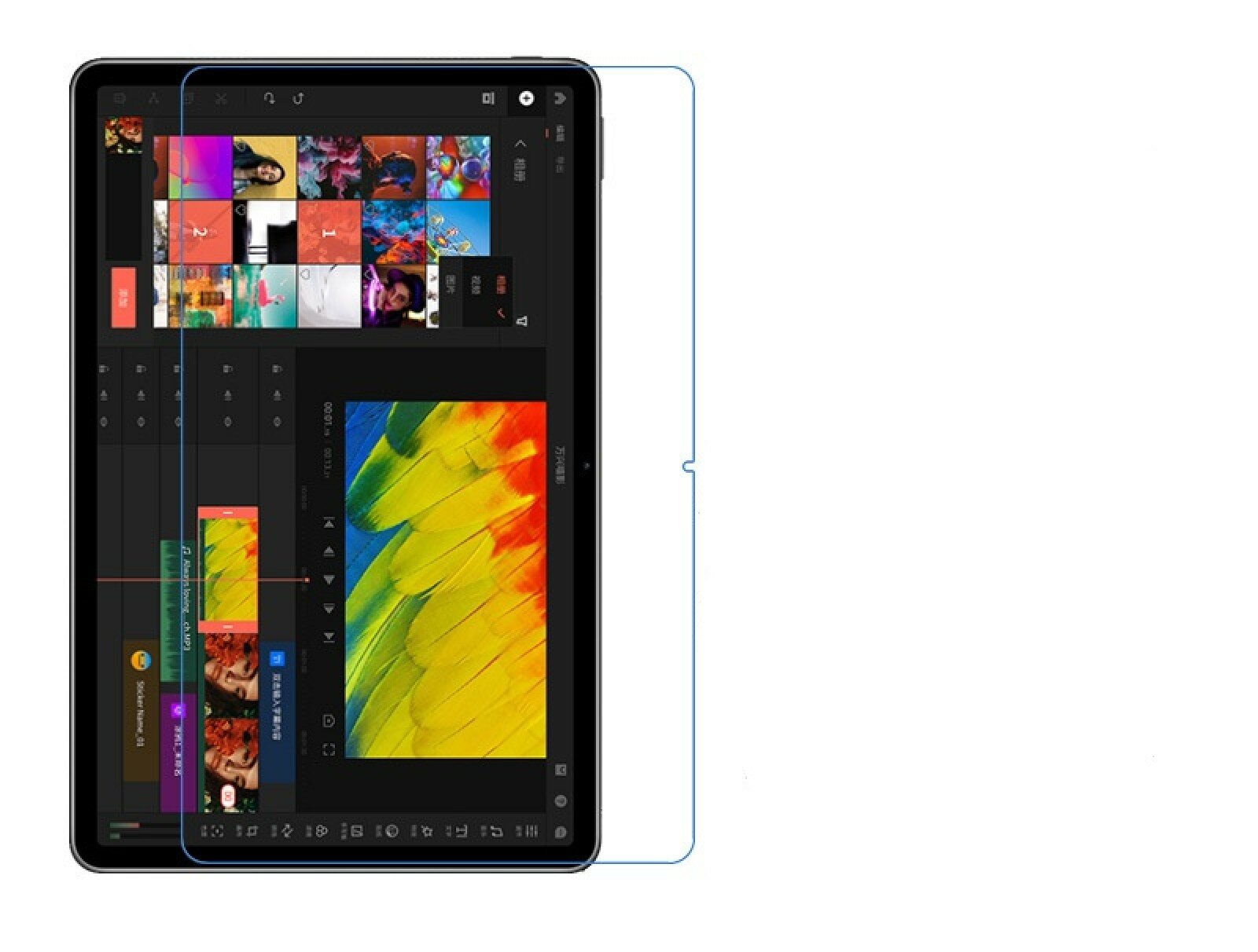 Защитная пленка MyPads для Huawei MatePad 11 (DBY-W09) 2021 глянцевая
