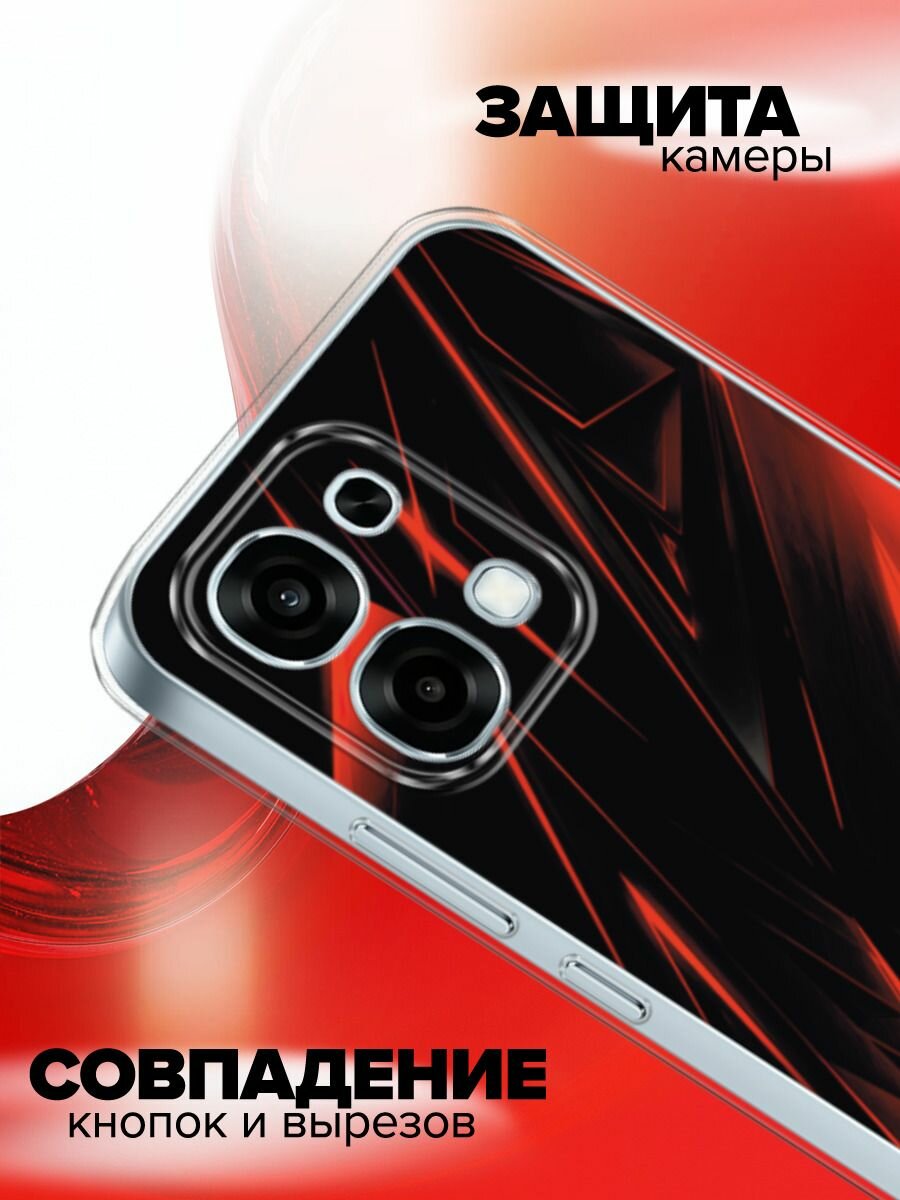 Силиконовый чехол на Oppo A6 Pro / Оппо A6 Про с принтом Текстура — фото 1