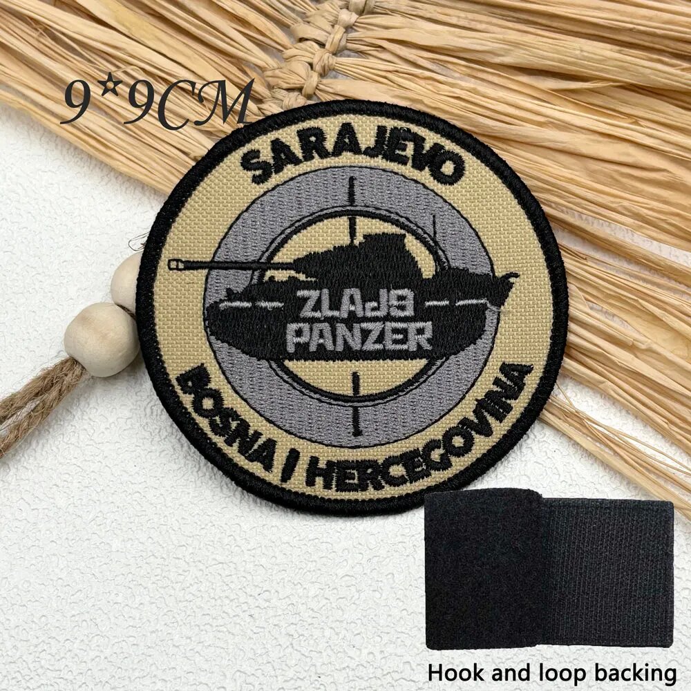 Нашивка тактическая "Sarajevo Panzer" 9*9см, Velcro
