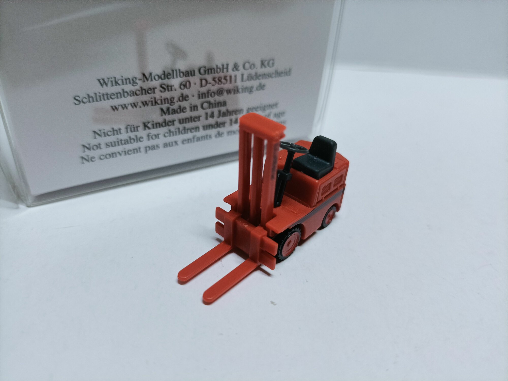 Wiking 1:87 Электрический вилочный погрузчик Модель Gabelstapler Clark Red HO