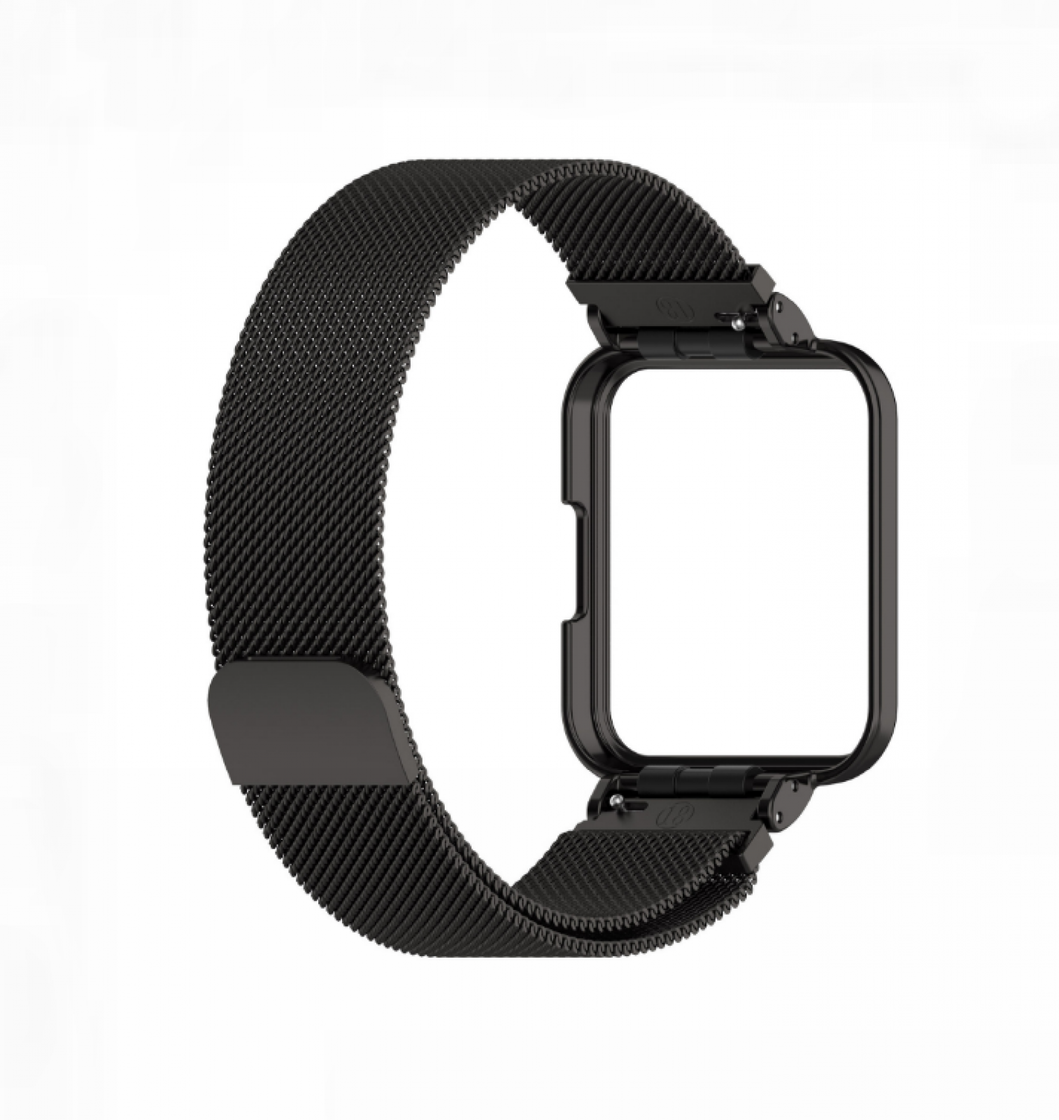 Сменный миланский ремешок MyPads Milanese для Xiaomi Redmi Watch 2 Lite, нержавеющая сталь, магнитный замок, черный