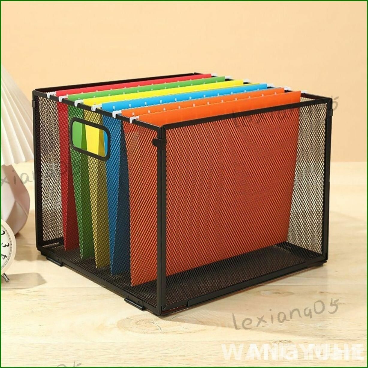 Съемная корзина для хранения офисного настольного стеллажа большой емкости-средняя