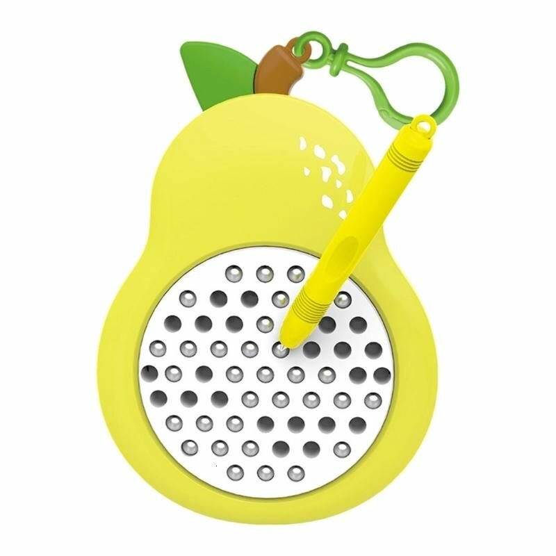 Магнитная доска для рисования шариками с животными и фруктами, - груша