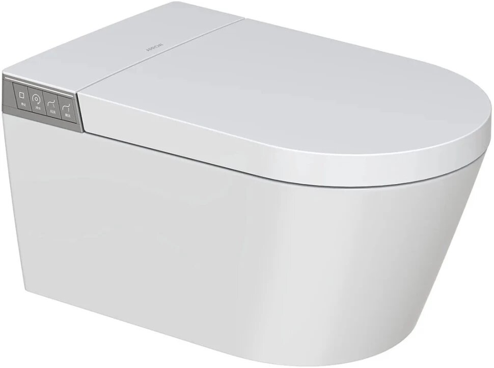 Электронный унитаз-биде подвесной Arrow Smart AKH1051H безободковый, торнадо, с сиденьем микролифт, белый