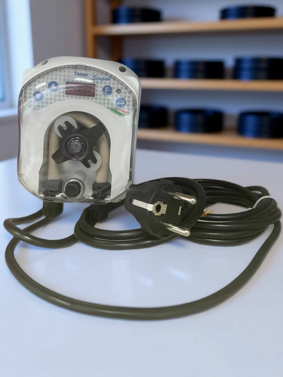 Насос-дозатор дезинфектанта в бассейн. AQUA SIMPOOL TIMER 1,4 л/ч