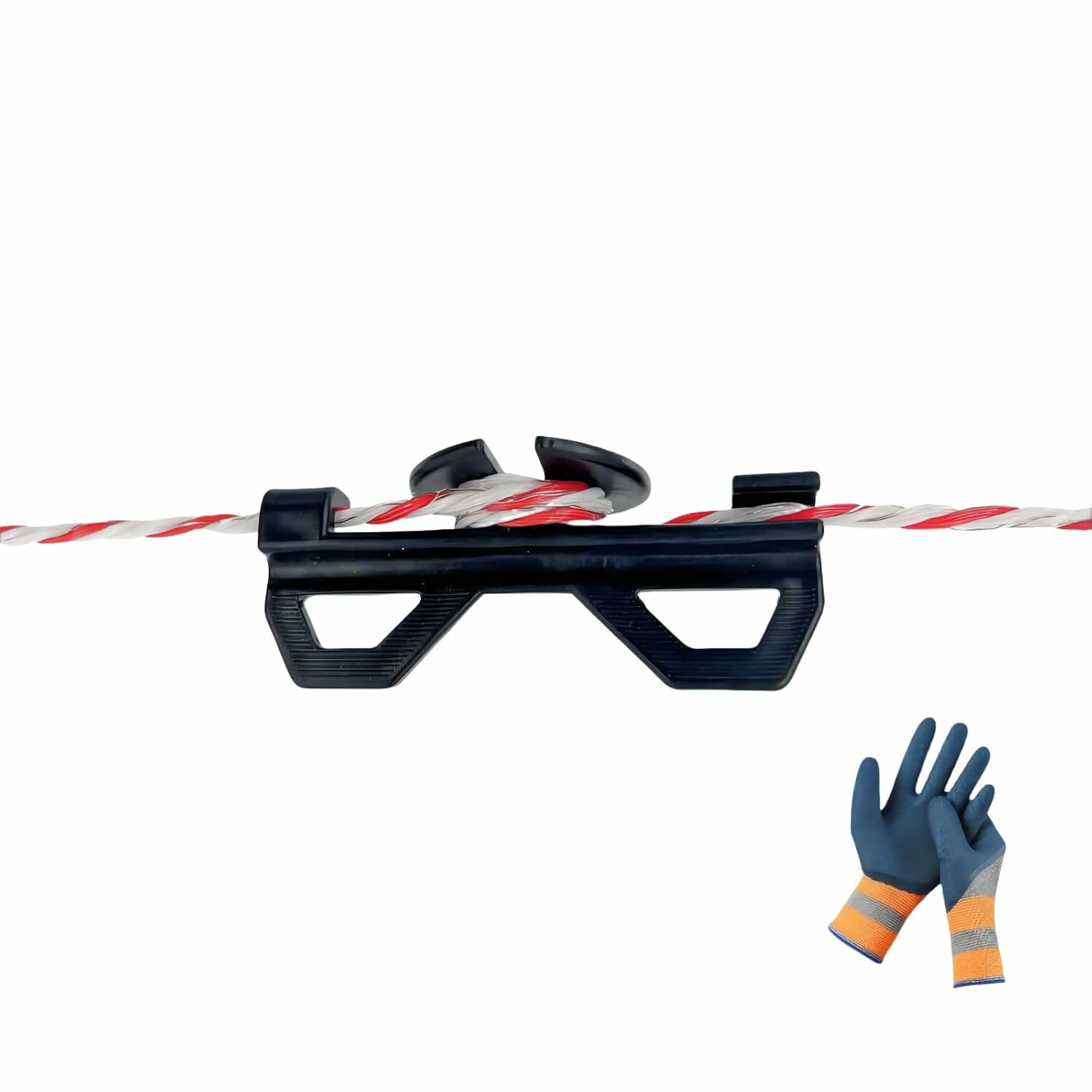 25 шт. натяжителей для электрического забора из полипропиленовой проволоки, быстрый натяжитель , портативный изолятор фиксации в линию