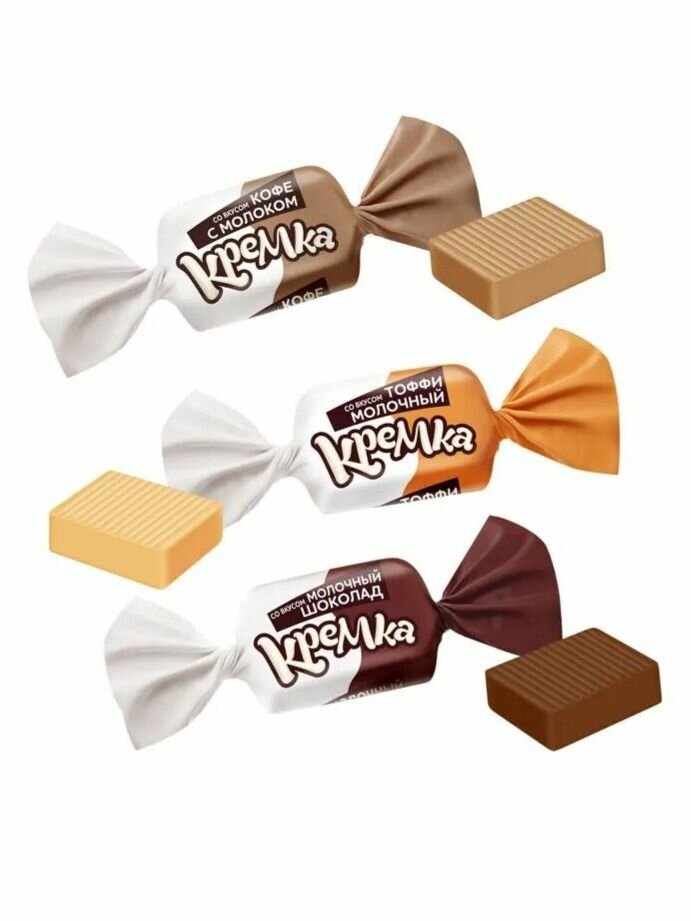 Жевательная конфета Кремка ассорти 1 кг
